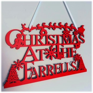 Christmas At The Personalised Plaque
